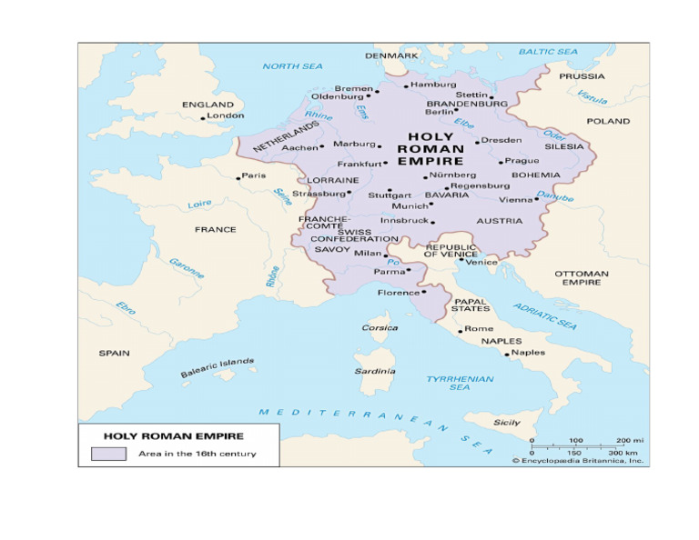 Map of The Holy Roman Empire | PDF