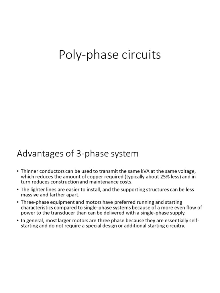 Poly-Phase Circuits | PDF | Electrical Equipment | Electronic Engineering