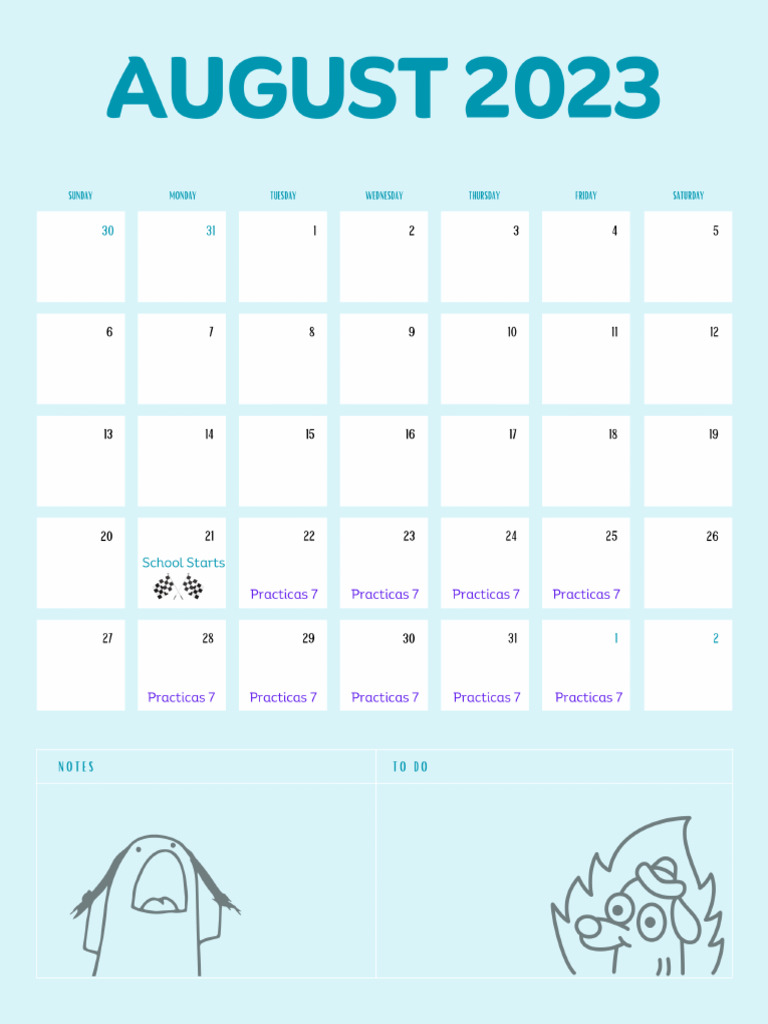 Fall 2023 Calendar | PDF