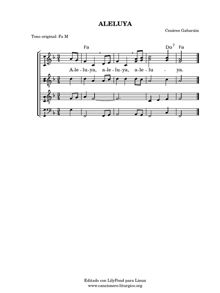 Aleluya Gabarain | PDF