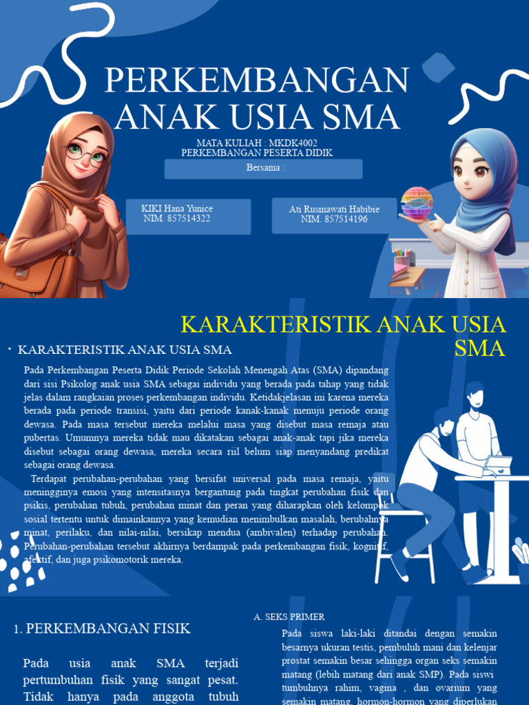 Presentasi Perkembangan Anak Usia SMA | PDF