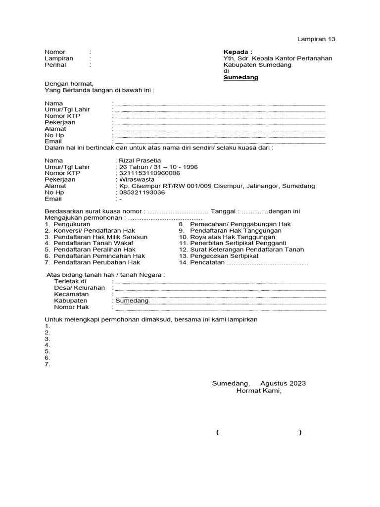 Lampiran 13 Kosong | PDF