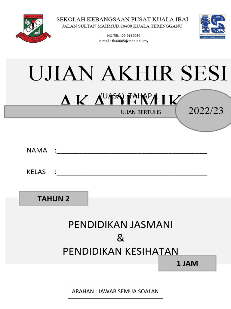 Soalan PJK T2 | PDF