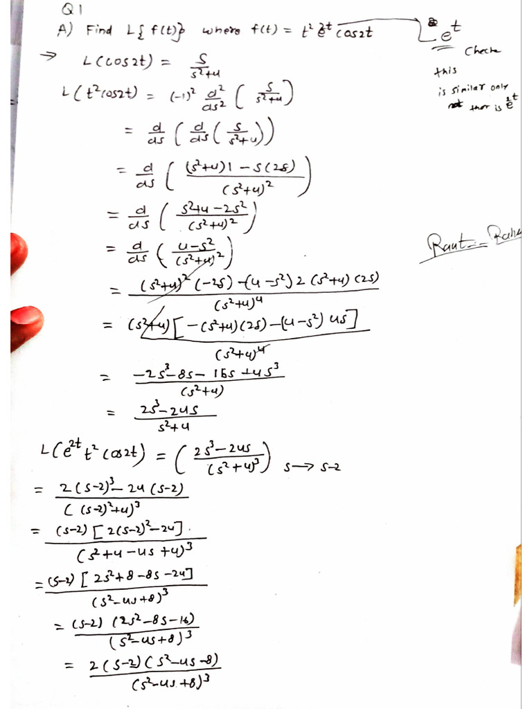 M3- Solved Paper | PDF