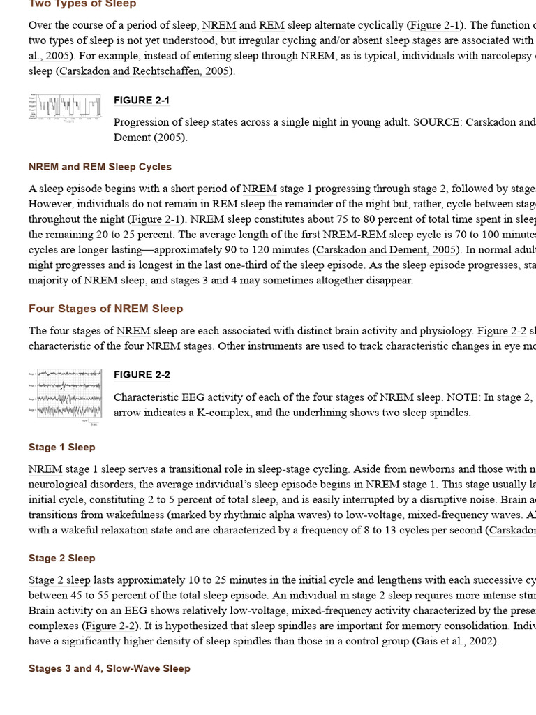 Sleep Architecture | PDF | Sleep | Clock