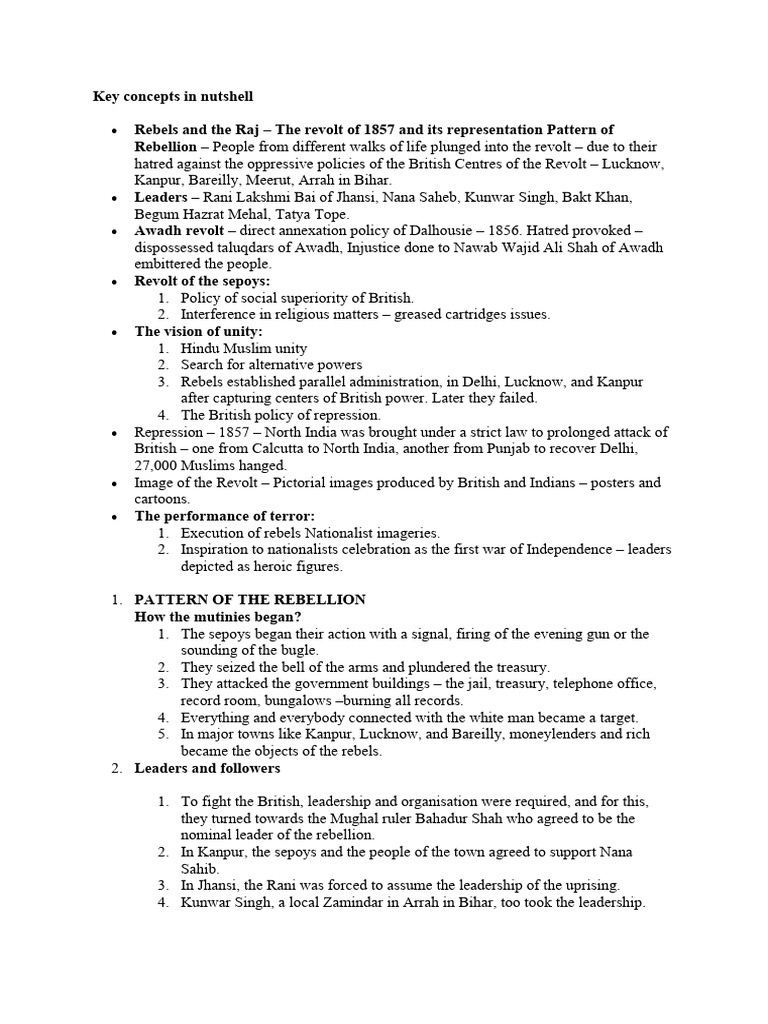 Rebels and The Raj | PDF | Indian Rebellion Of 1857 | British Raj