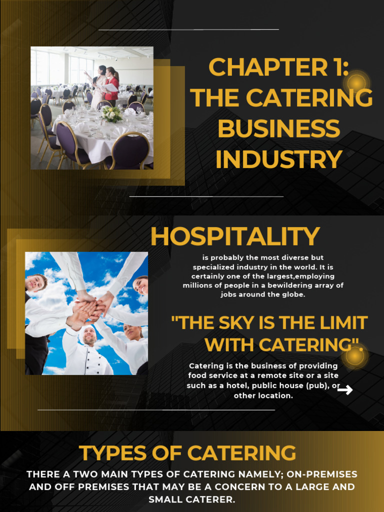 Overview of the Catering Industry | PDF | Bar (Establishment) | Waiting ...