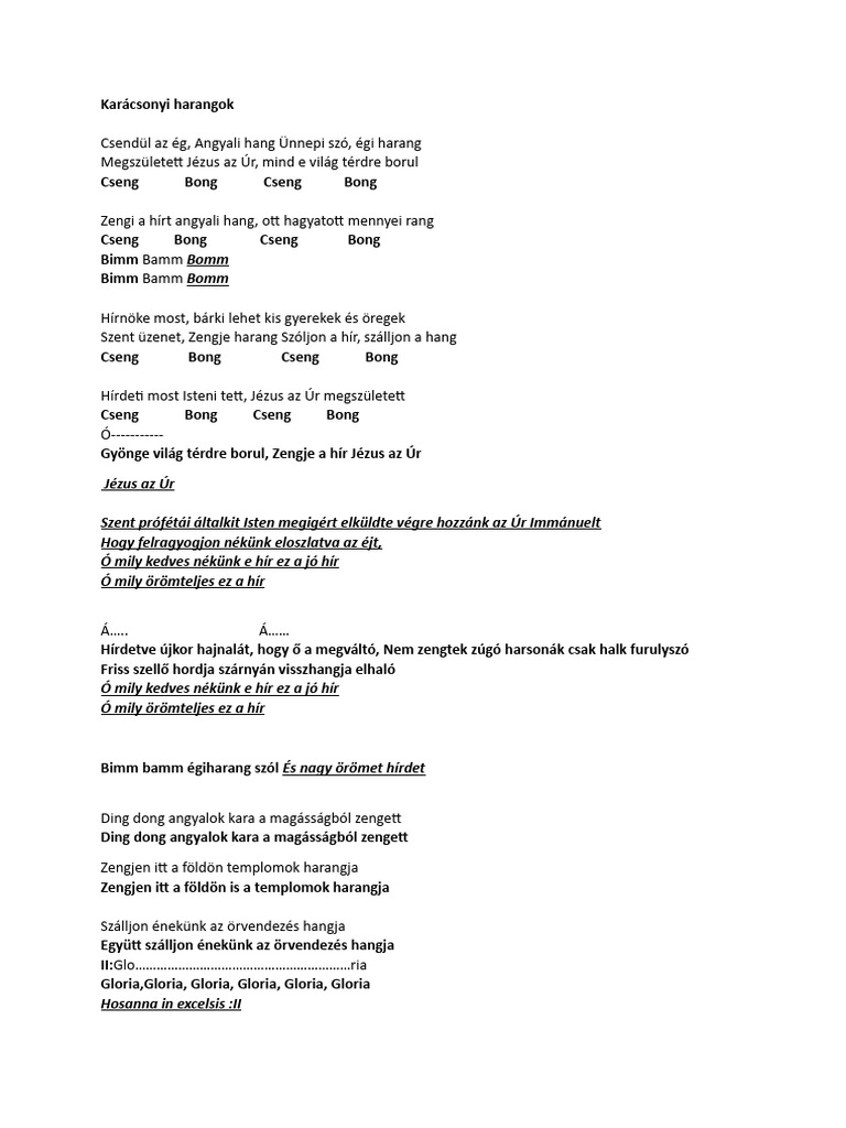 Karácsonyi Harangok | PDF