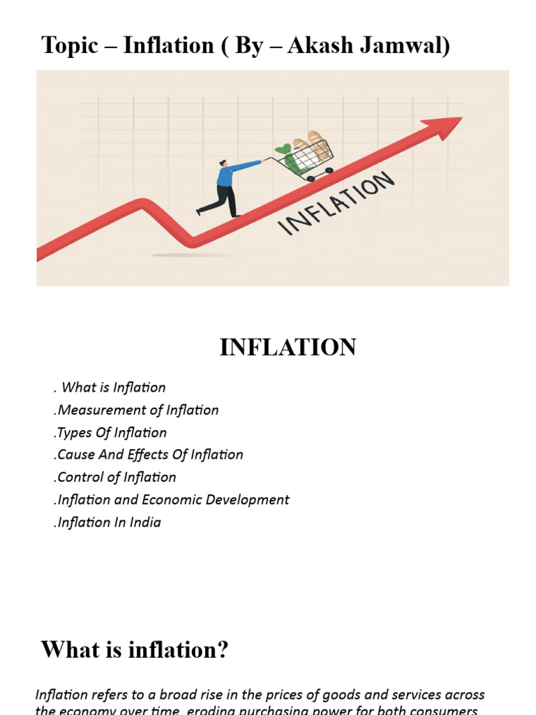 Inflation PPT | PDF | Inflation | Consumer Price Index