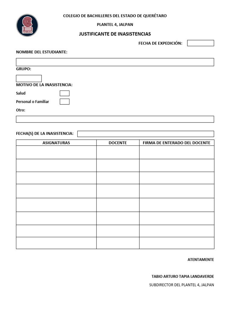 Formato Justificante | PDF