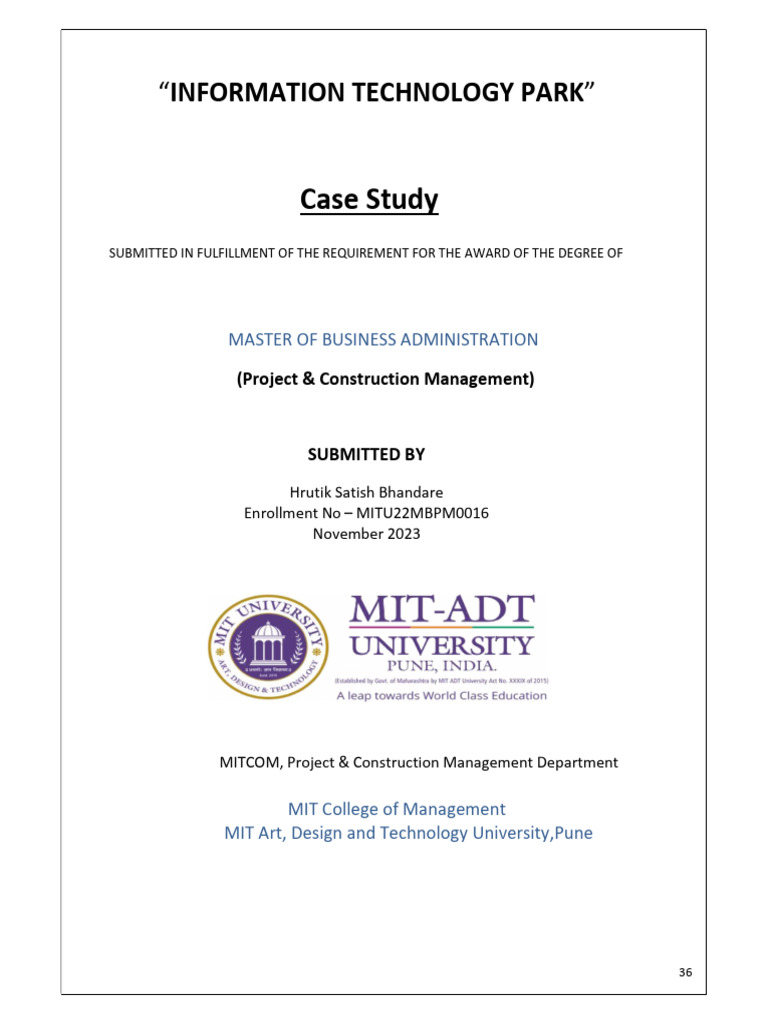 FInal case study | PDF | Water | Waste