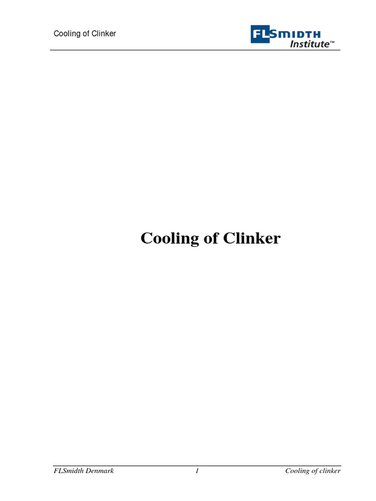 FLS Cooling of Clinker | PDF | Building Engineering | Mechanical Engineering