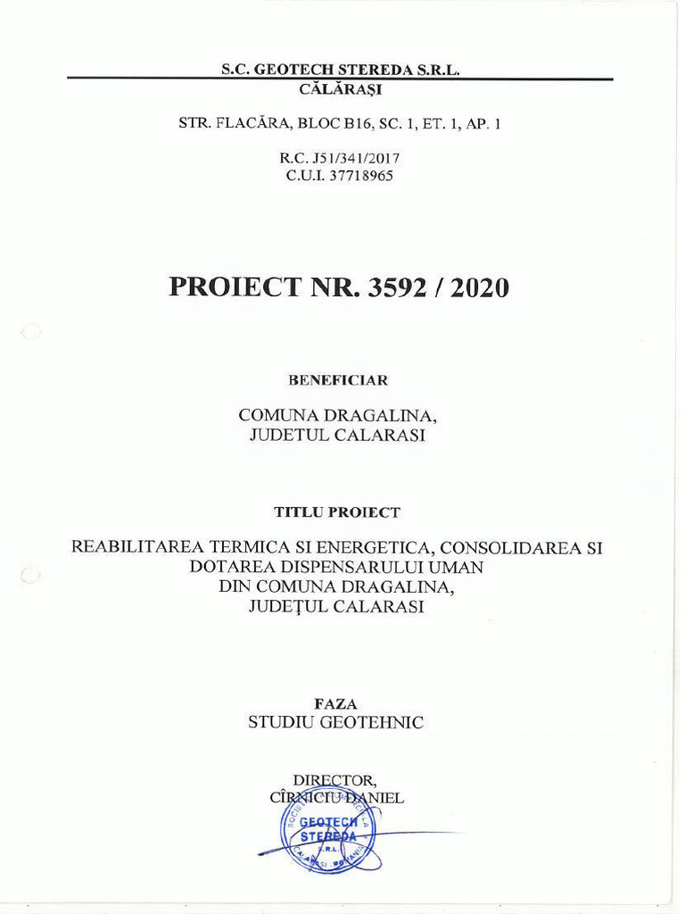 Studiu Geo Dispensar Uman | PDF