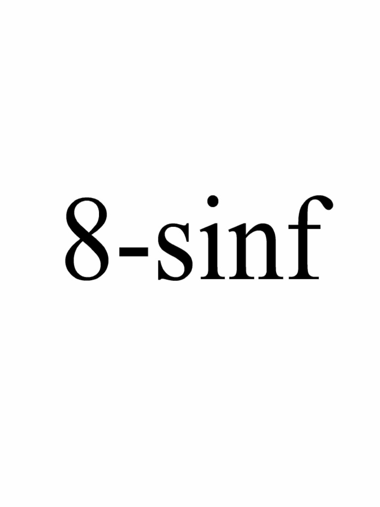 8 Sinf Algebra | PDF
