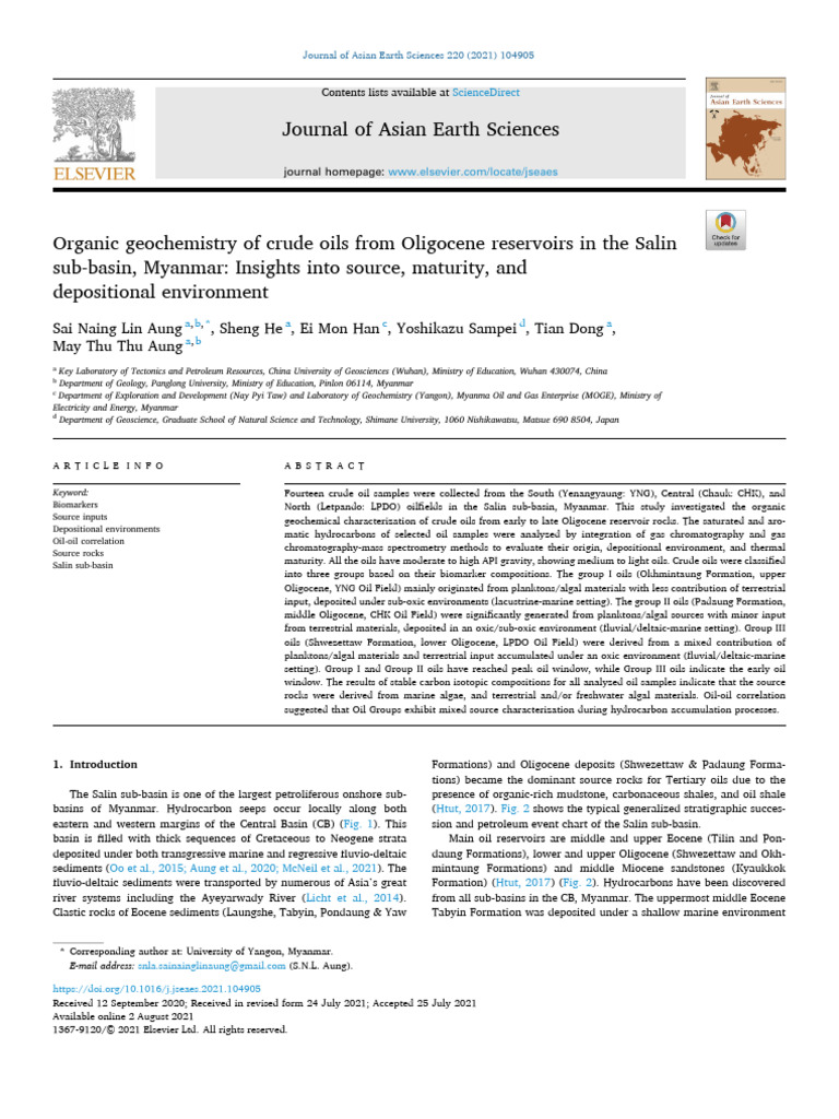 Sai Naing Lin Aung | PDF | Petroleum | Gas Chromatography