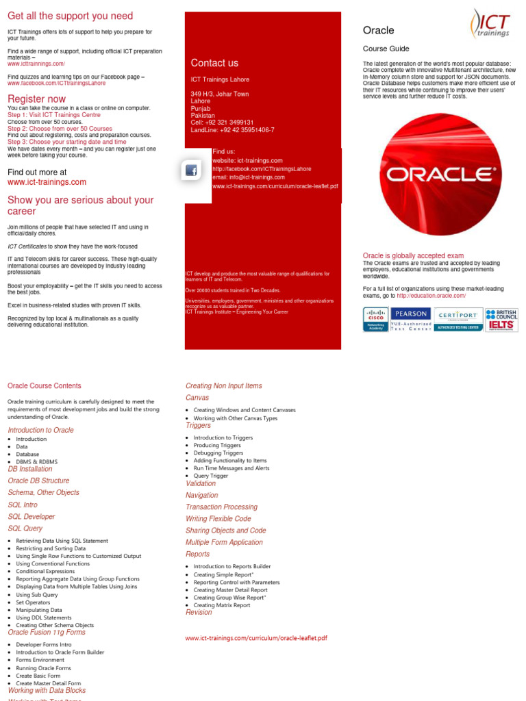 Oracle Leaflet | PDF