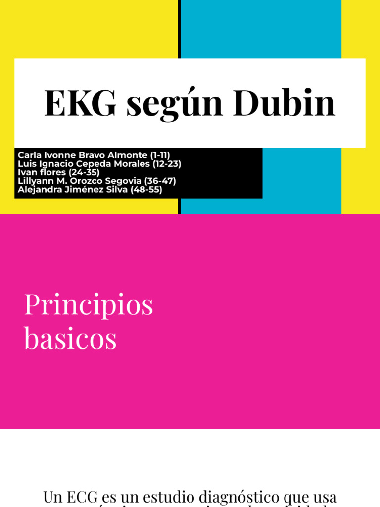 EKG Según Dubin | PDF | Electrocardiografia | Especialidades Medicas