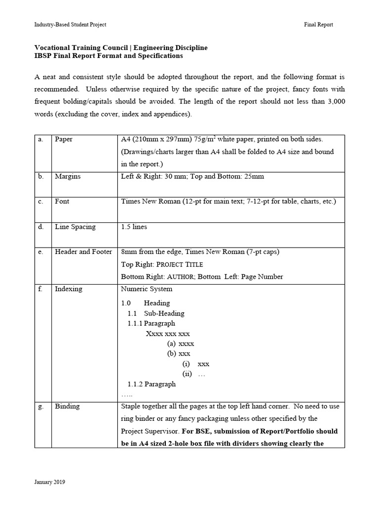 Left Bound Report Format Guidelines | PDF | Duct (Flow) | Project ...