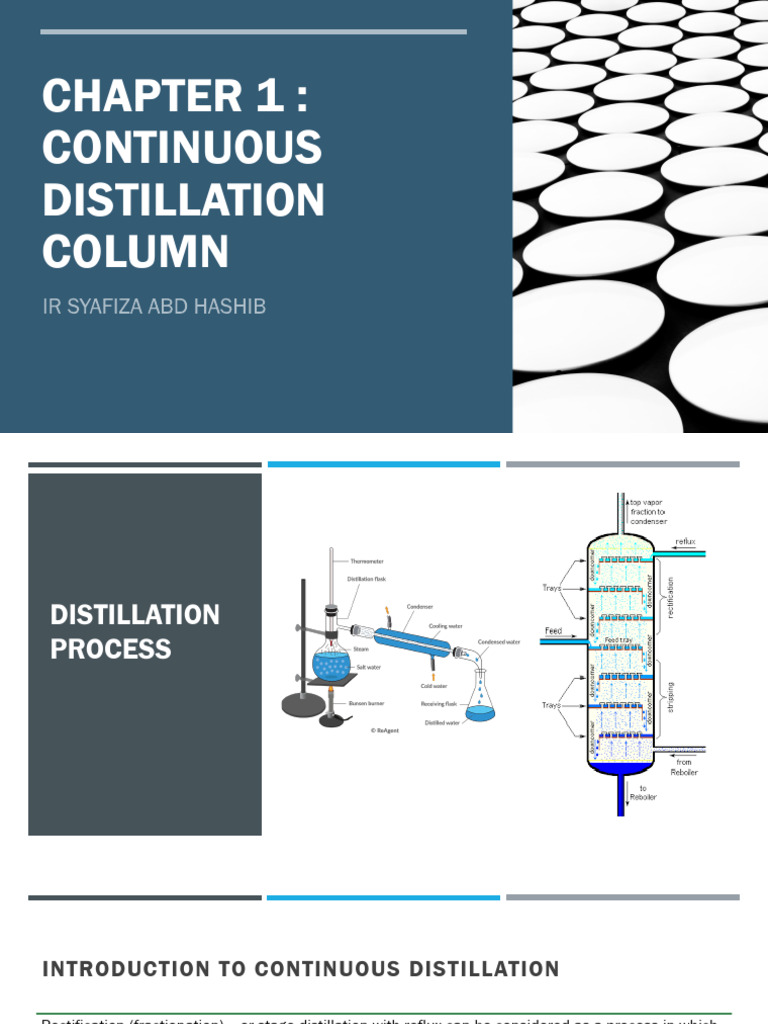 Chapter 1 Continuous DC | PDF | Distillation | Continuum Mechanics