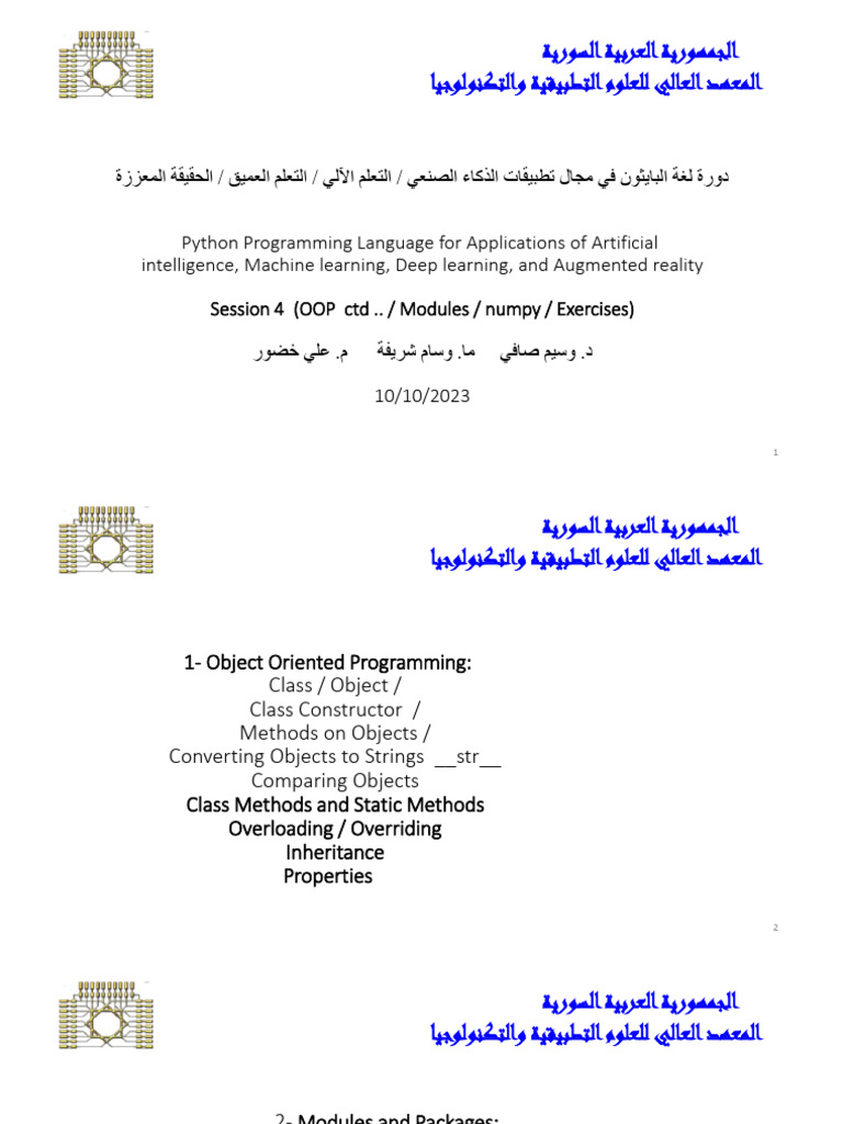 Python Basics Session4 | PDF | Method (Computer Programming) | Class (Computer Programming)