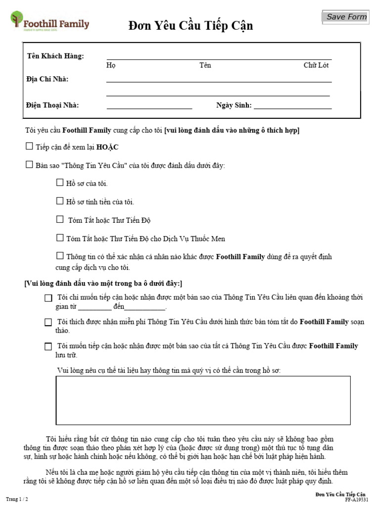 Access Request Form Eng | PDF