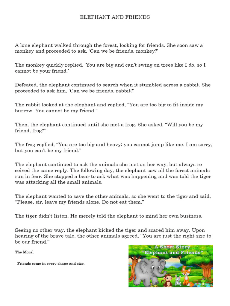 Elephant and Friends | PDF