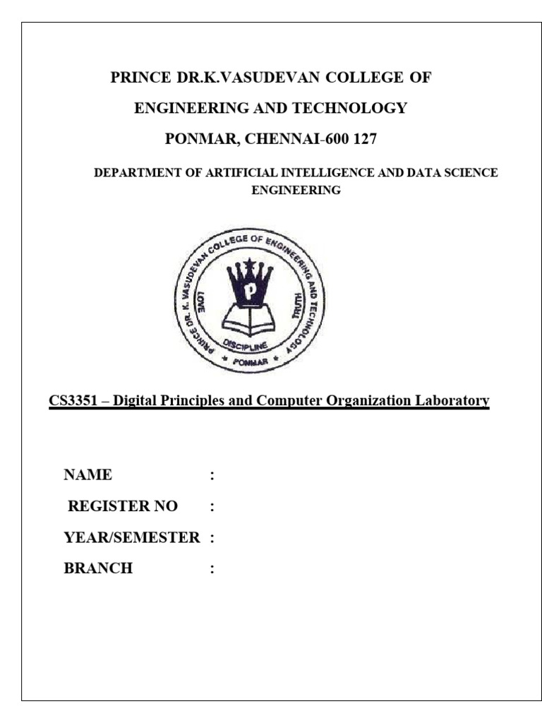 Dpco Lab Manual | PDF | Logic Gate | Binary Coded Decimal Dpco Lab Manual | PDF | Logic Gate | Binary Coded Decimal
