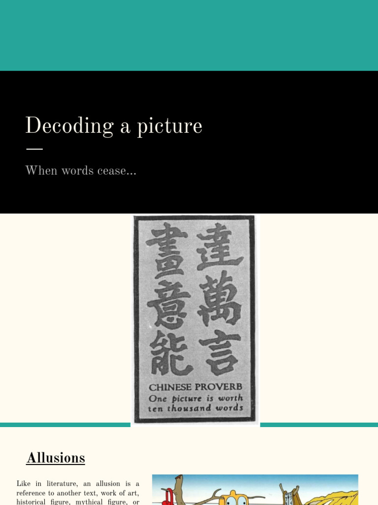 Decoding A Picture | PDF | Composition (Visual Arts) | Vision
