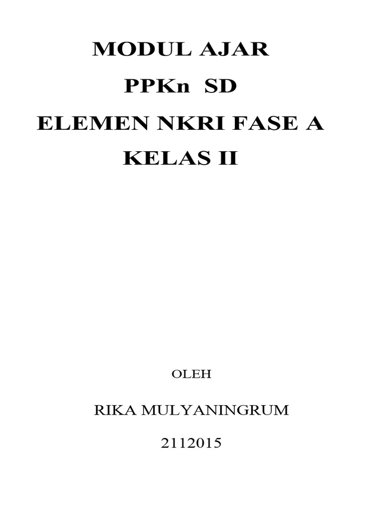 Modul Ajar Rika | PDF