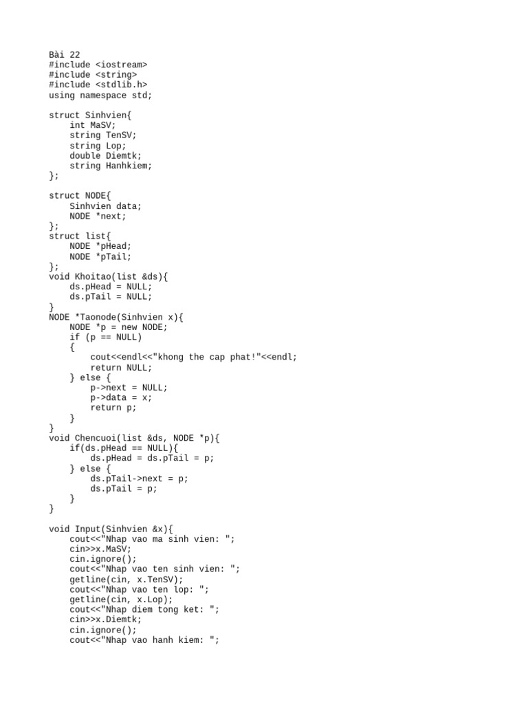 Vũ thế phong - 21810310388 - CNPM2 | PDF | Programming Paradigms | Algorithms And Data Structures