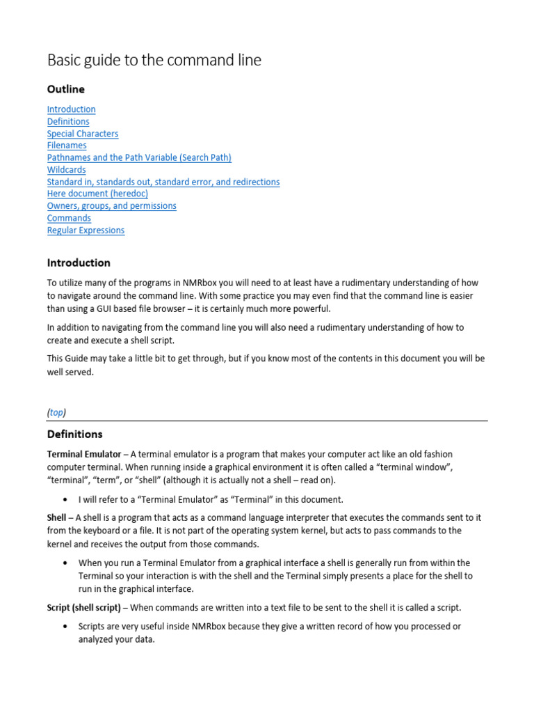 Linux Introduction Pdf Command Line Interface Computer File 8508