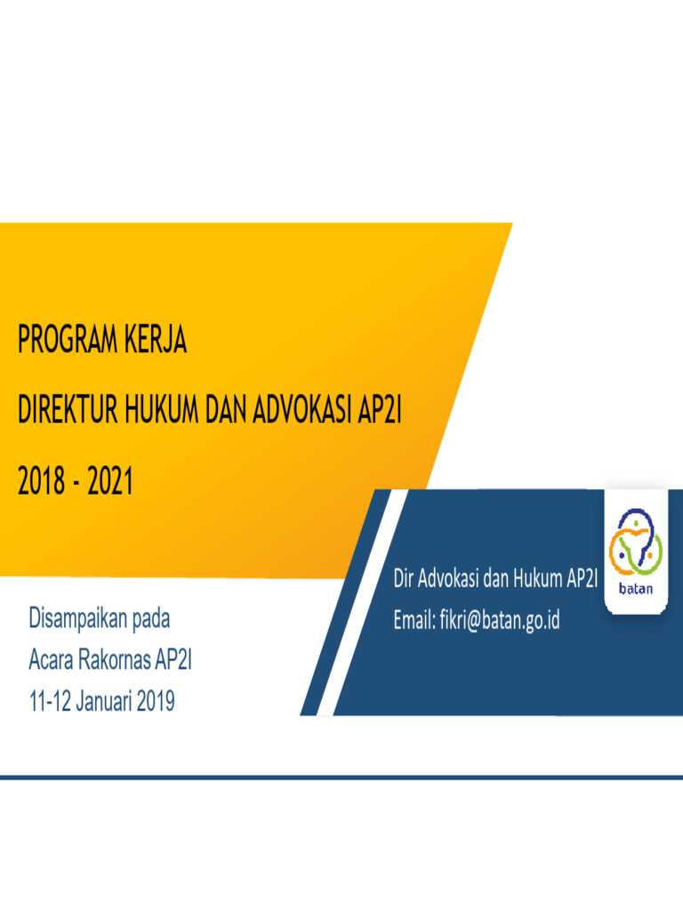 Program Kerja Advokasi Dan Hukum | PDF