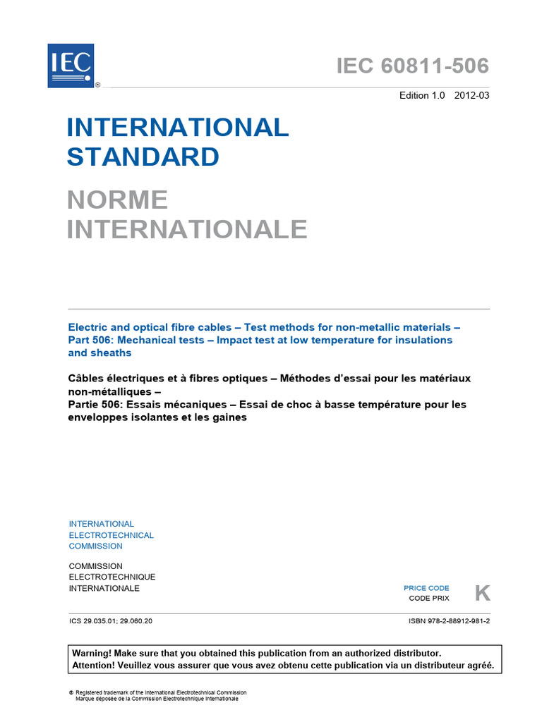 En 60811 506 2012 | PDF | Science & Mathematics