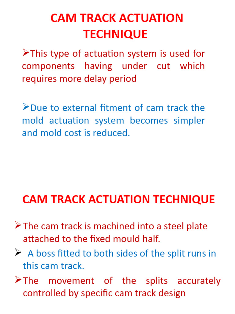 Cam Track Actuation Technique Explained | PDF