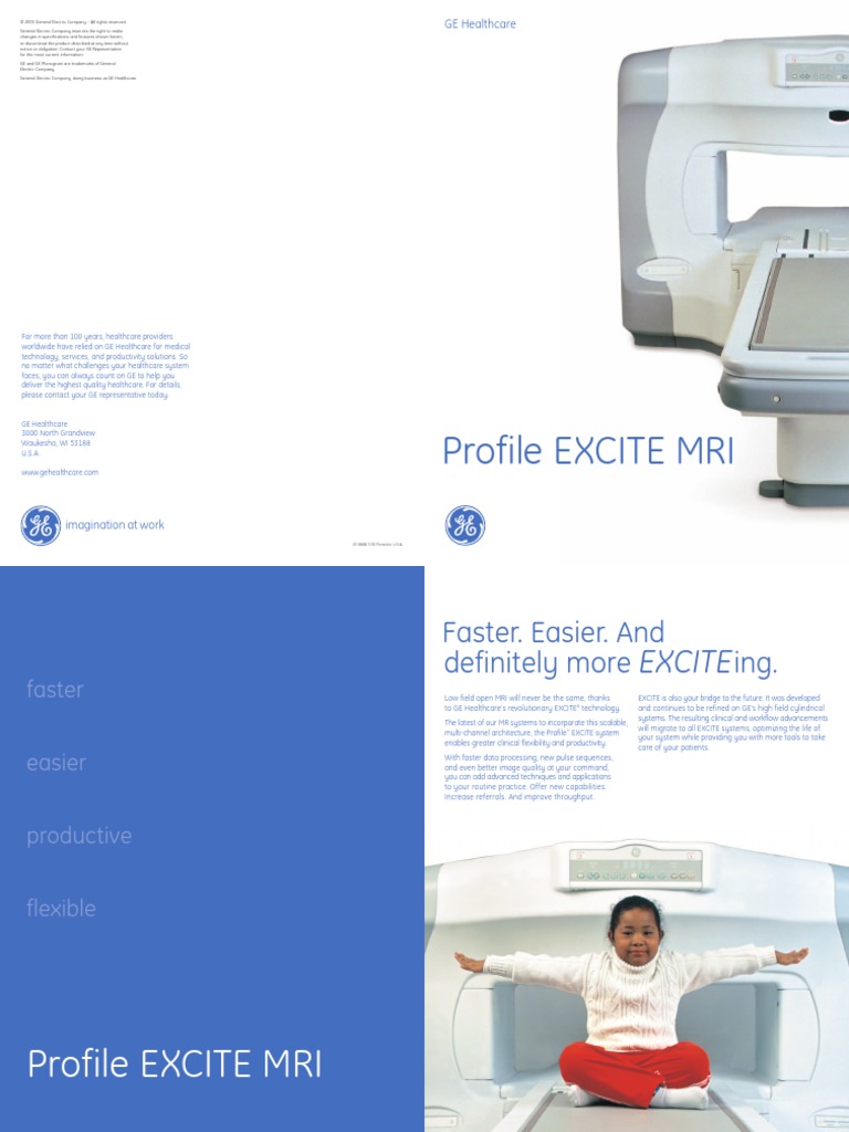 MRI GE Profile Brochure | Download Free PDF | Magnetic Resonance ...