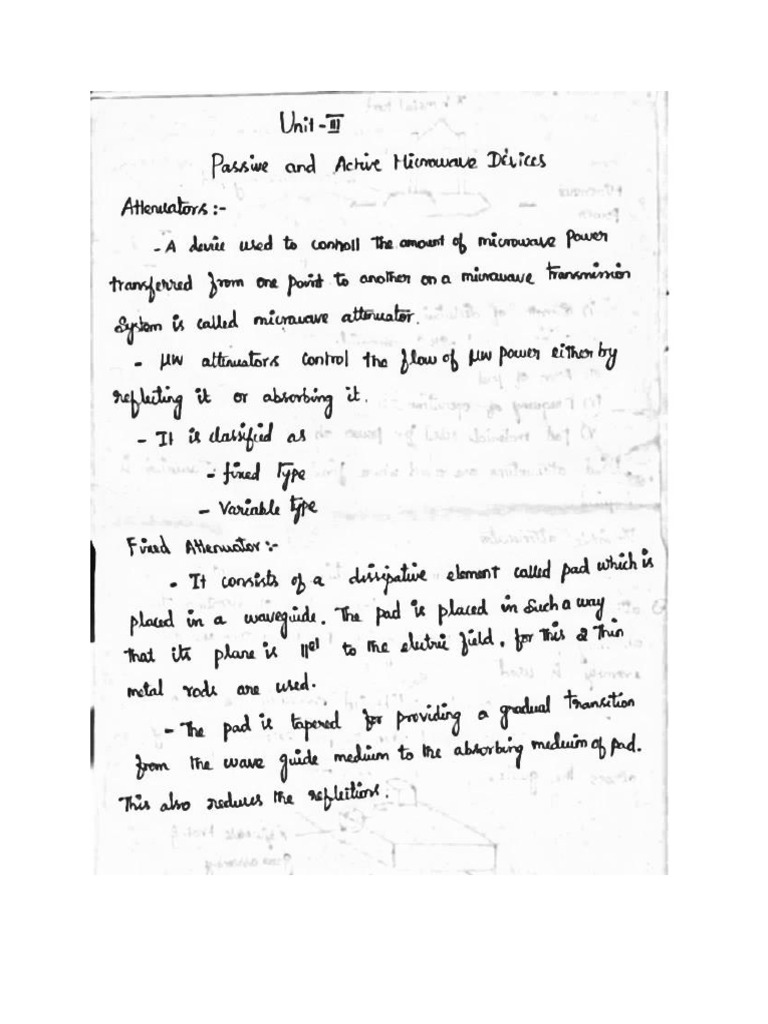 Microwave and Optical Communication Be Ece RM UNIT 3LN | PDF