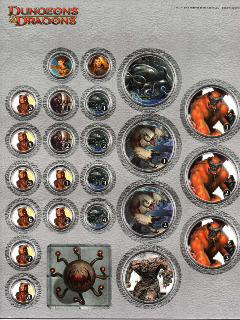 Lair Assault, Season 5 - Kill The Wizard Tokens | PDF