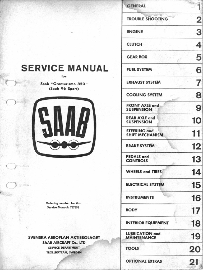 Saab 787898 Gt850 Supplement | PDF