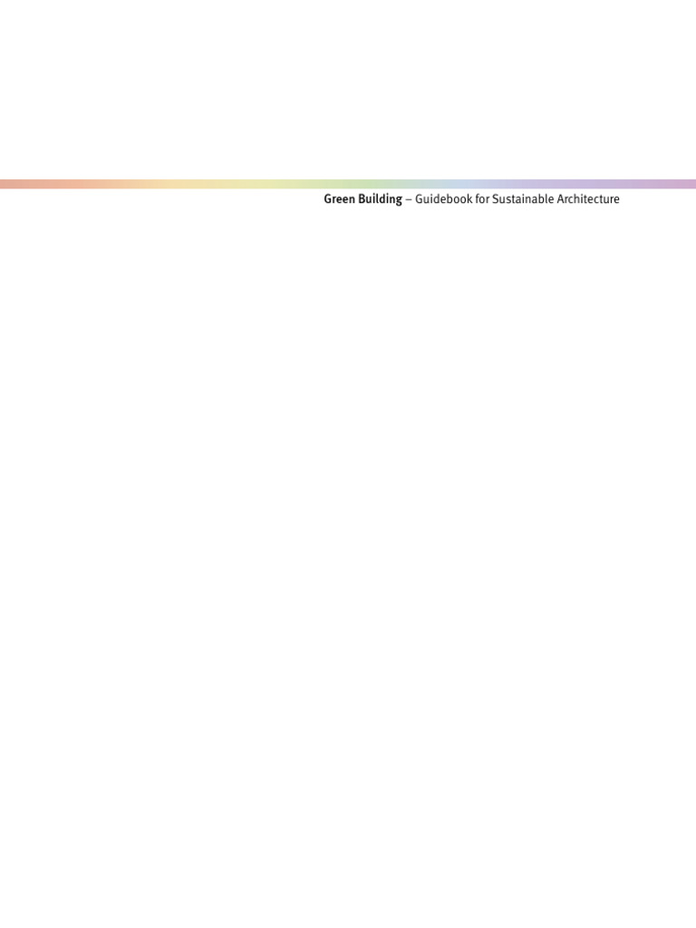 Green Building - Guidebook For Sustainable Architecture | PDF