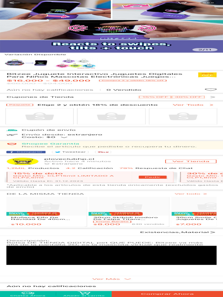 Shopee Chile Ofertas Populares, Los Mejores Preciosh | PDF