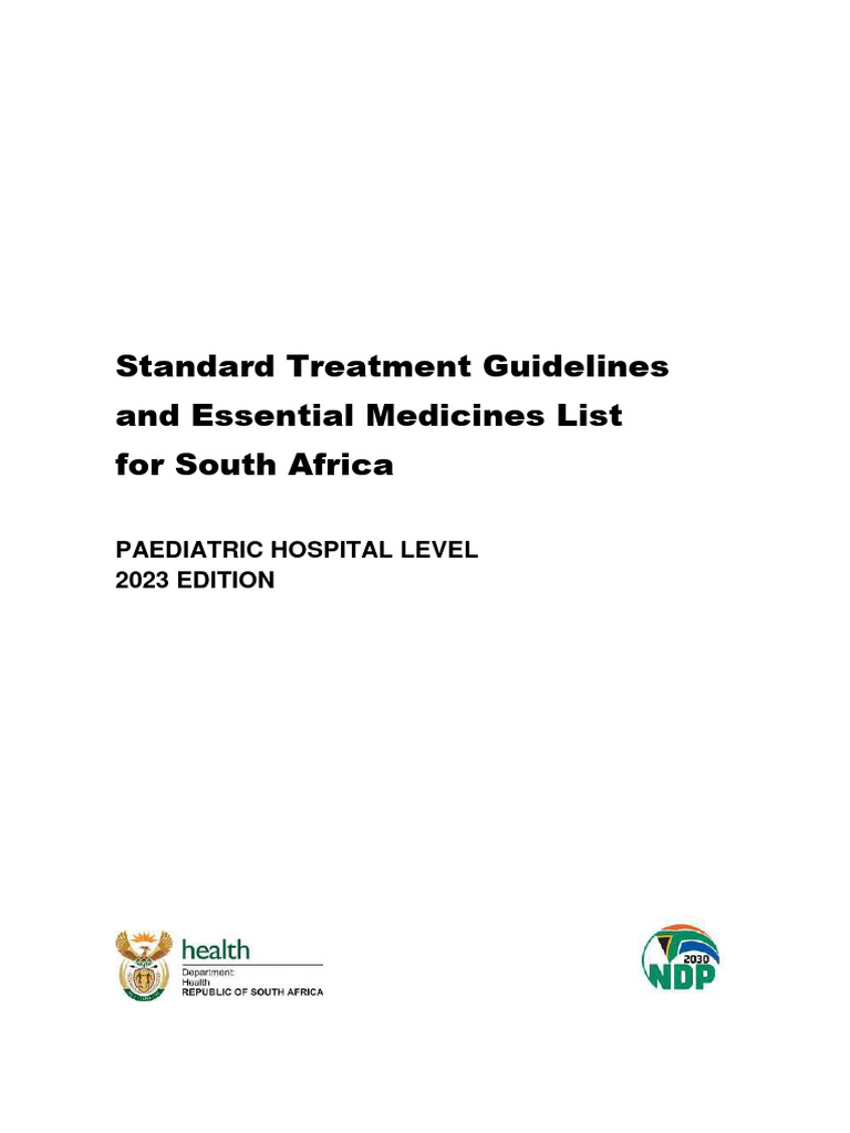 Paediatric STGs and EML 2023 Edition - Final July 2023 - 0 | PDF ...