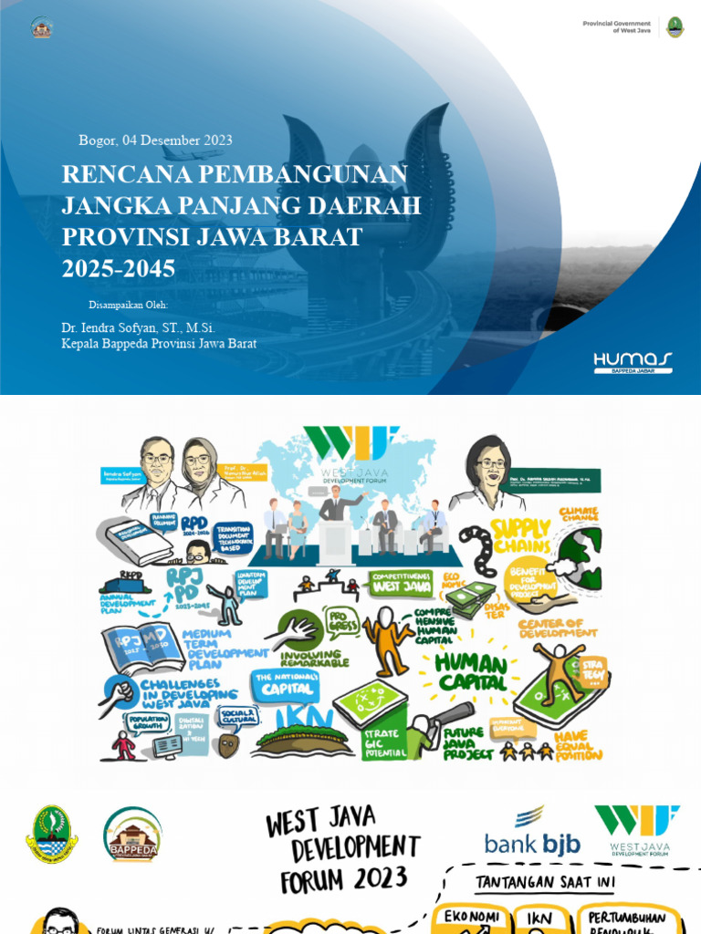 Rancangan Awal RPJPD 2025-2045 - FKP RPJPD Kab Bogor-Koreksi | PDF