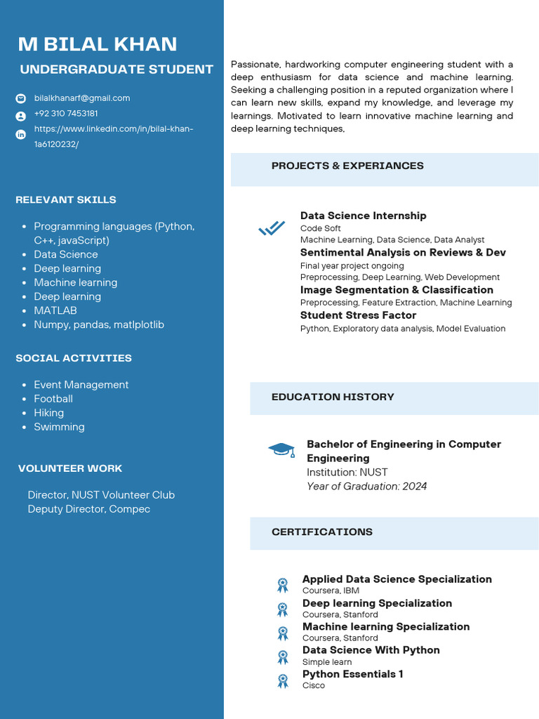 AI_intern_resume | PDF | Machine Learning | Deep Learning