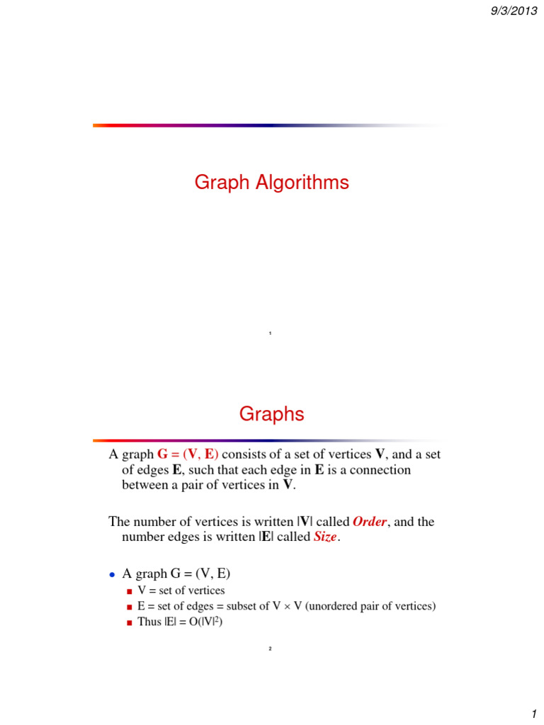 Graph BasicsHandouts | Download Free PDF | Combinatorics | Mathematical Concepts