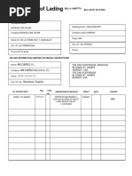 TFF Bol Form | PDF | Cargo | Bill Of Lading