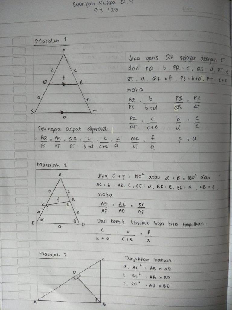 Kesebangunan Segitiga 2 | PDF