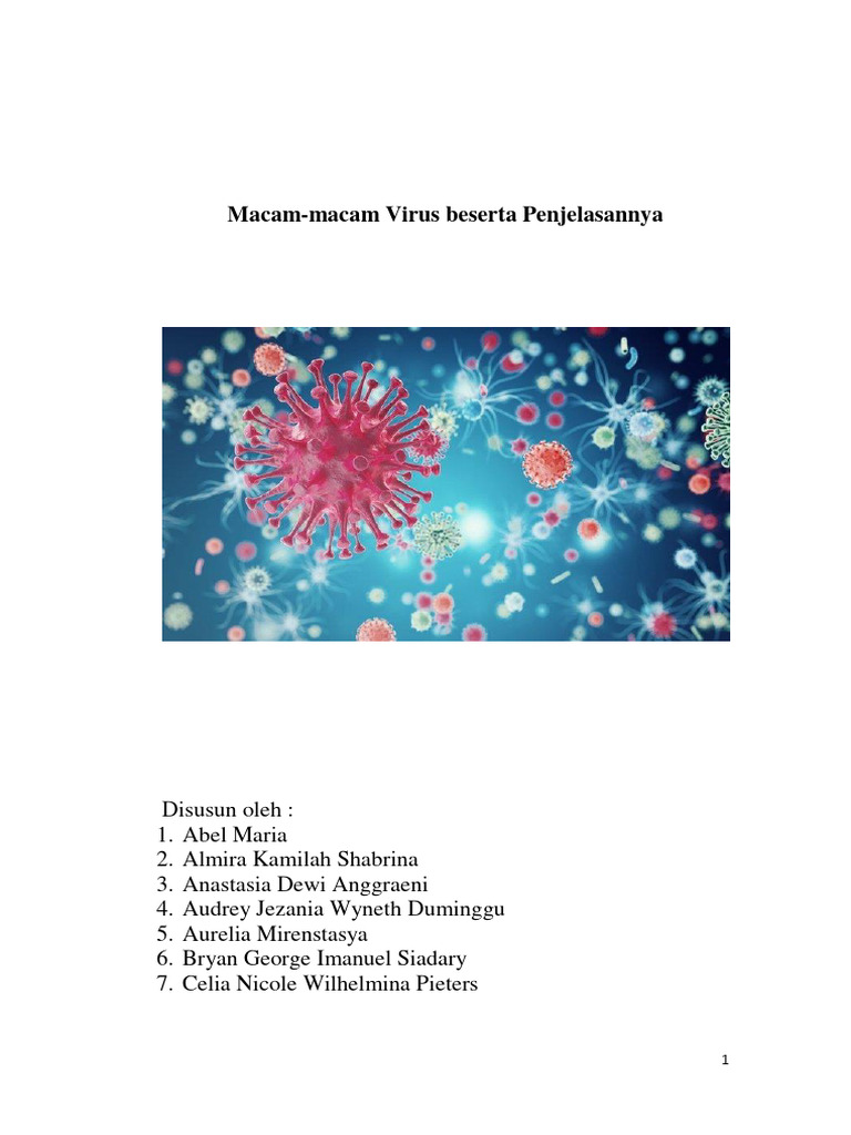 Kliping Macam-Macam Virus Beserta Penjelasannya | PDF