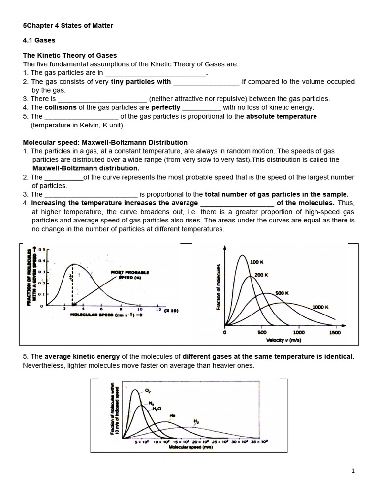 Chapter 4 States of Matter 2021 | PDF | Gases | Liquids