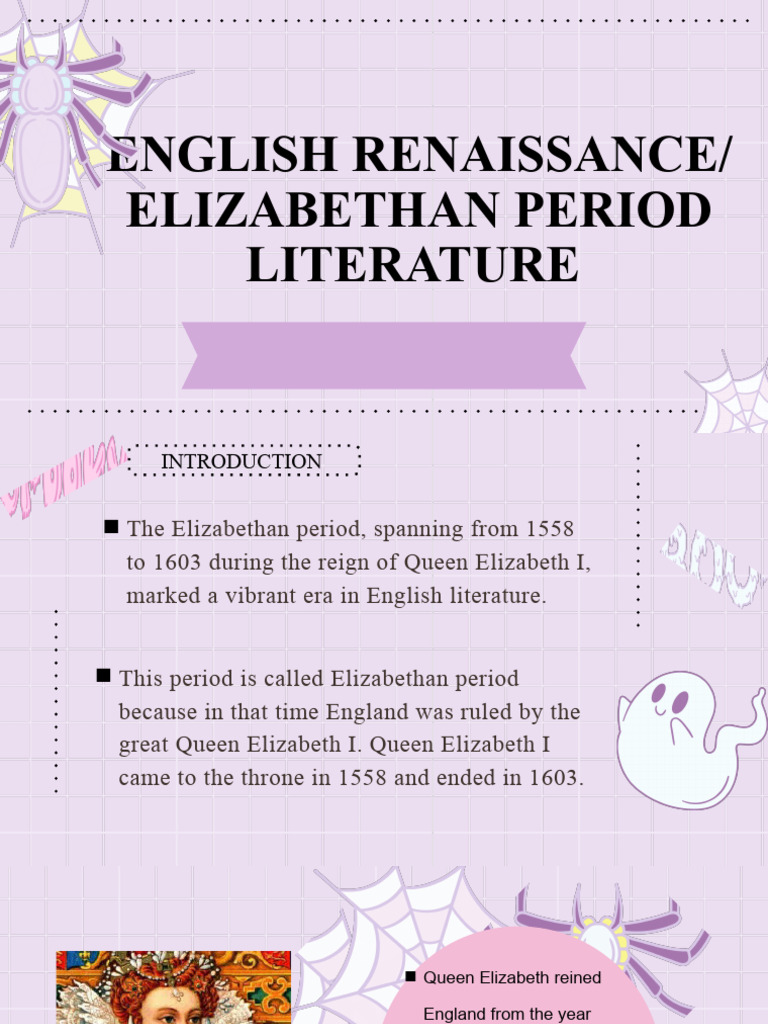 Elizabethan Period | PDF | Elizabethan Era | English Renaissance