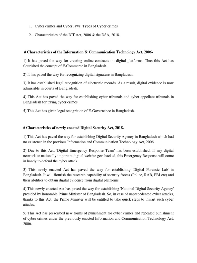 Characteristics-of-Cyber-Law-Types-of-Cyber-crimes | PDF | Cybercrime ...